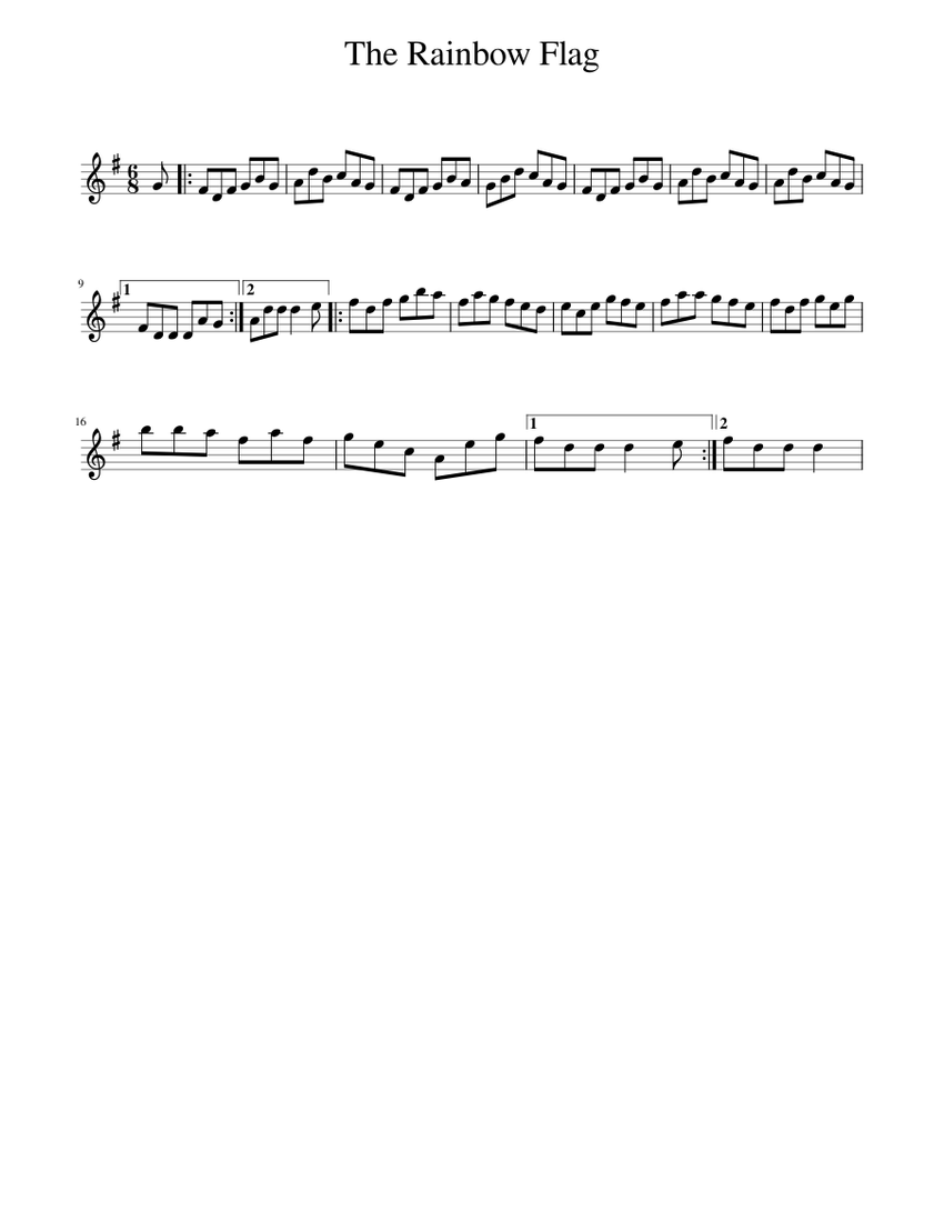 The Rainbow Flag Sheet music for Piano (Solo) Easy | Musescore.com