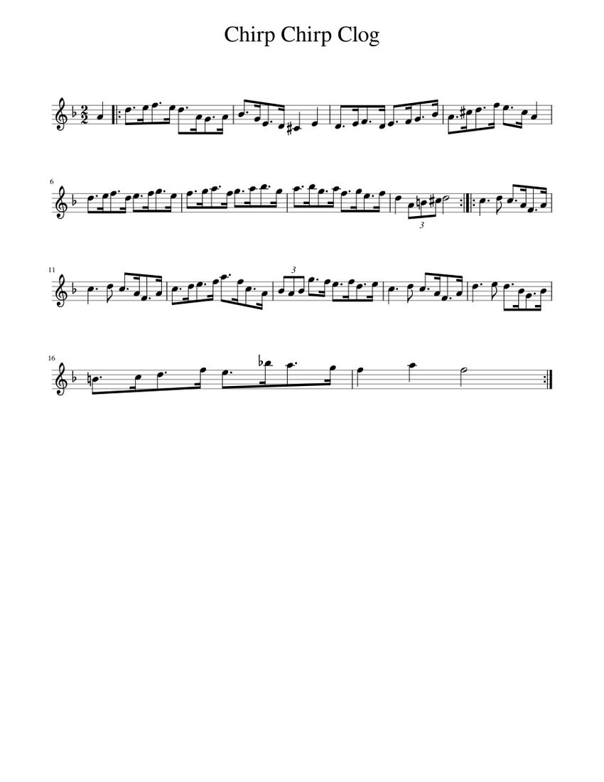 Chirp Chirp Clog Sheet music for Piano (Solo) Easy | Musescore.com