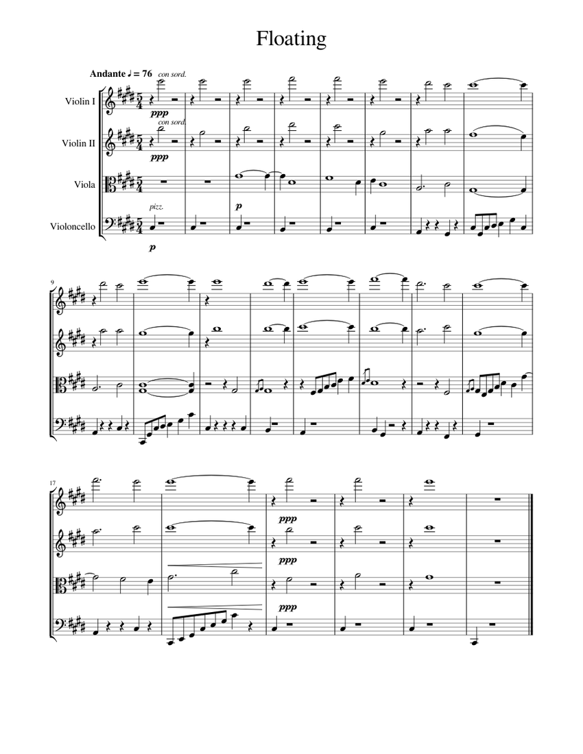 Floating - piano tutorial