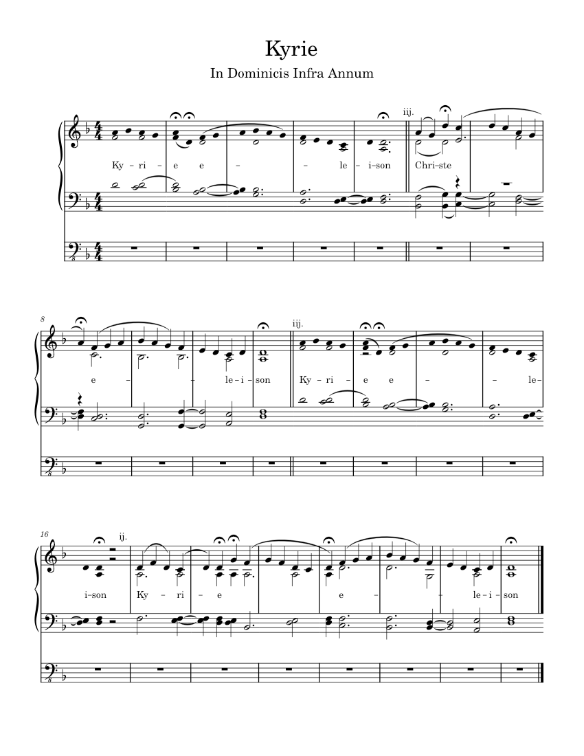 Kyrie Orbis Factor // Missa XI Sheet music for Organ (Solo) | Musescore.com