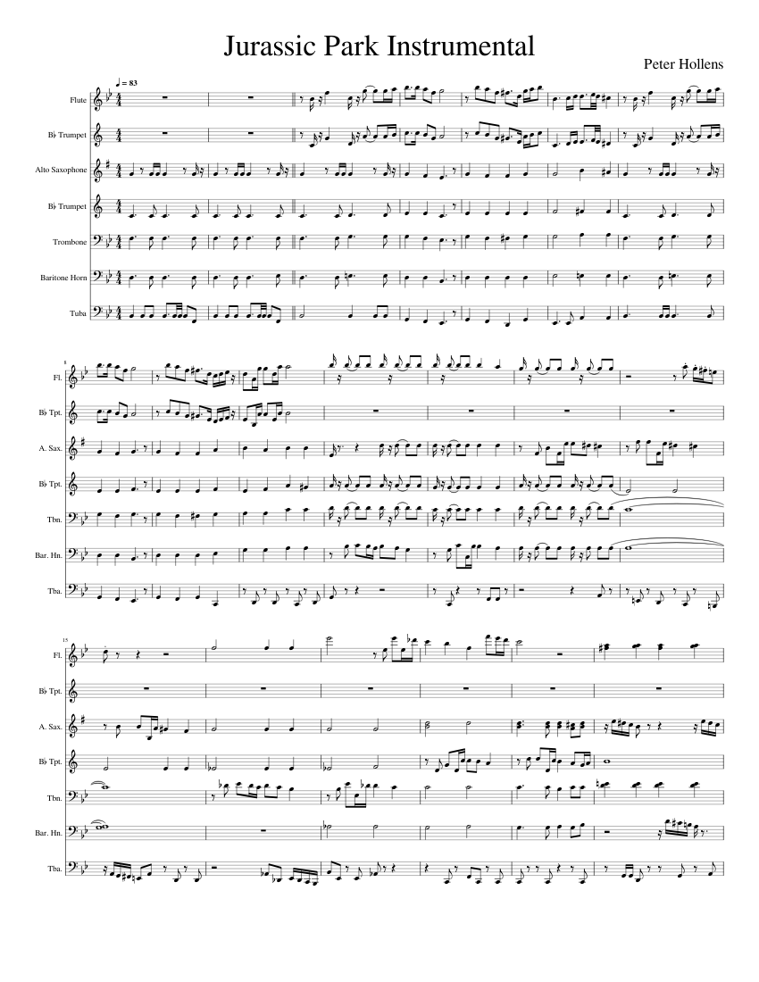Journey To The Island – John Williams Sheet music for Trombone, Tuba ...