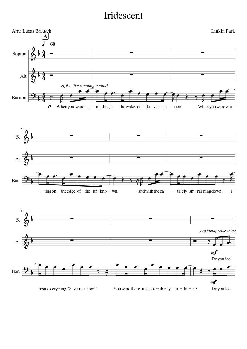 Iridescent – Linkin Park Iridescent by Linkin Park Sheet music for ...