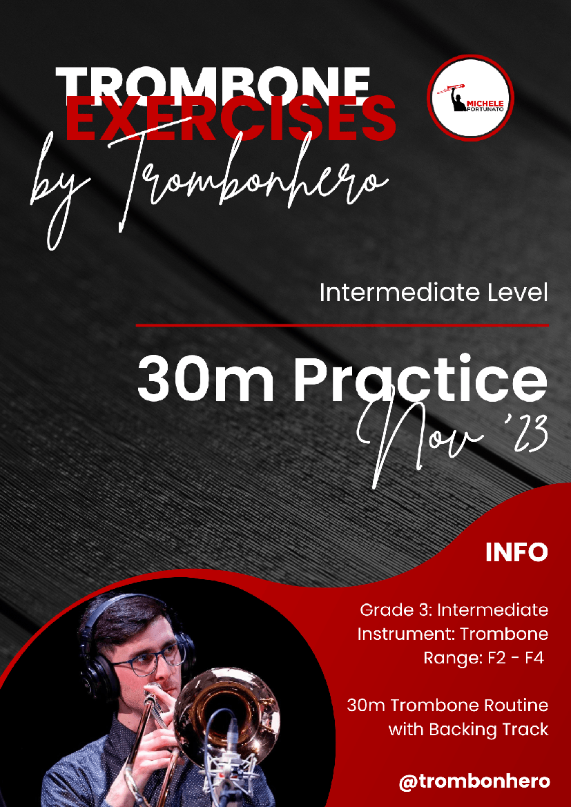 Intermediate 30m Trombone Practice - Nov '23 Sheet Music for Trombone ...