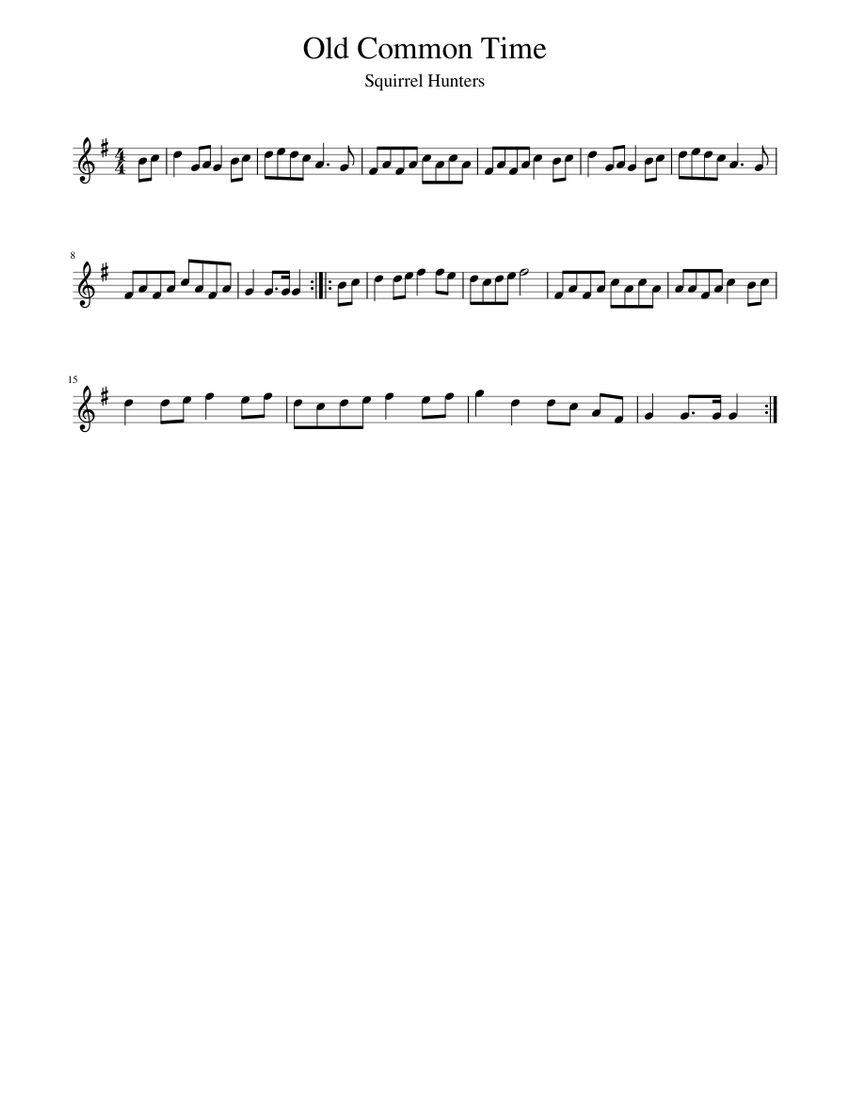 Old Common Time Sheet music for Piano (Solo) Easy | Musescore.com