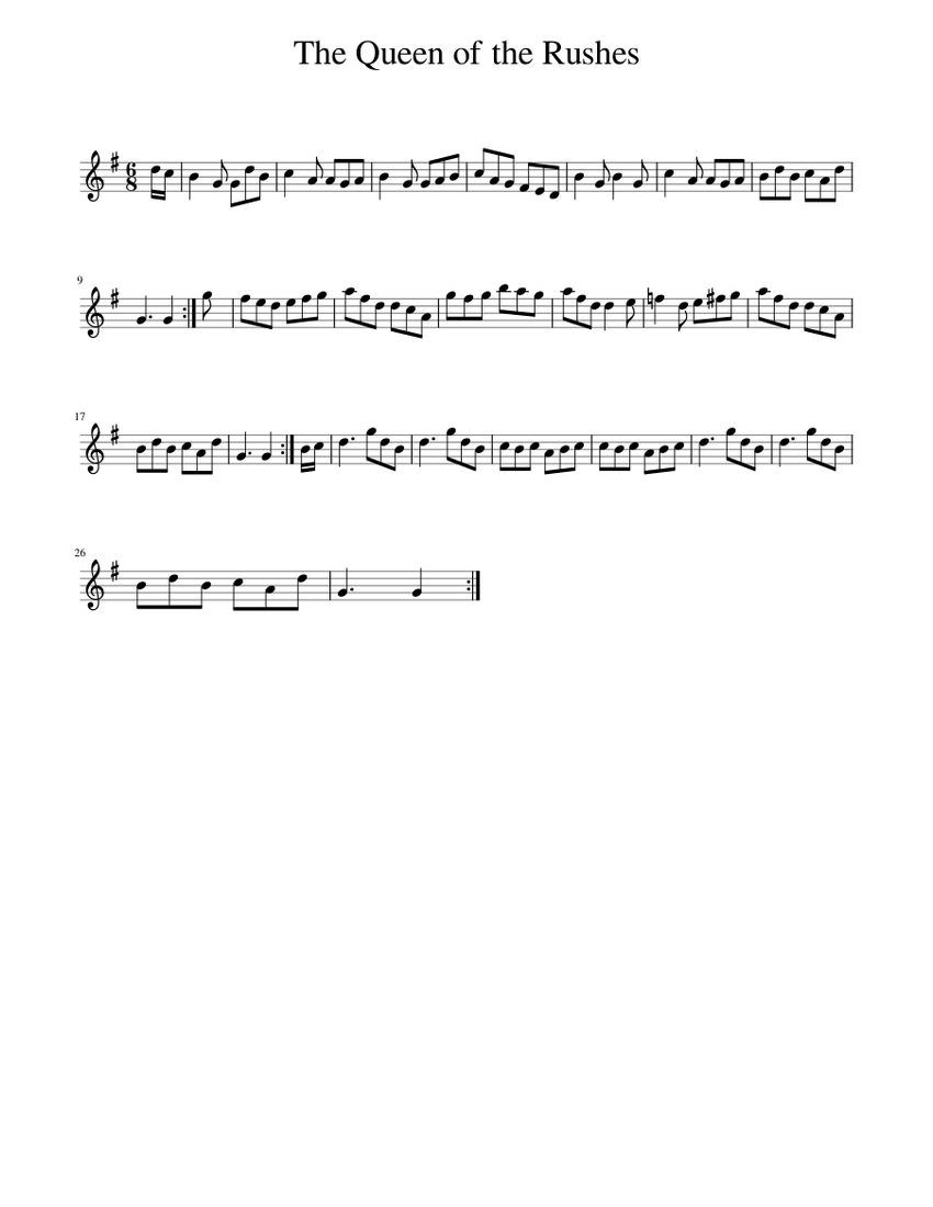 The Queen of the Rushes Sheet music for Piano (Solo) | Musescore.com