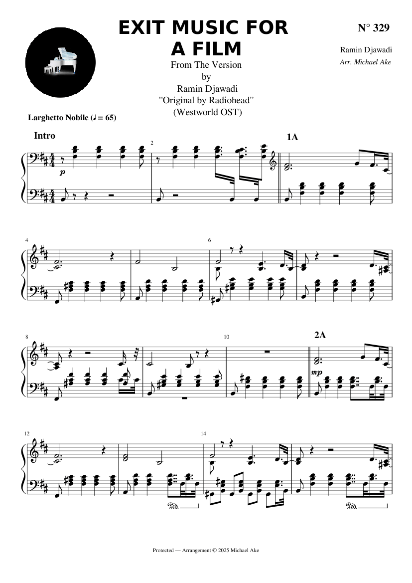 Exit Music For A Film – Ramin Djawadi Sheet Music with Chords for Piano ...