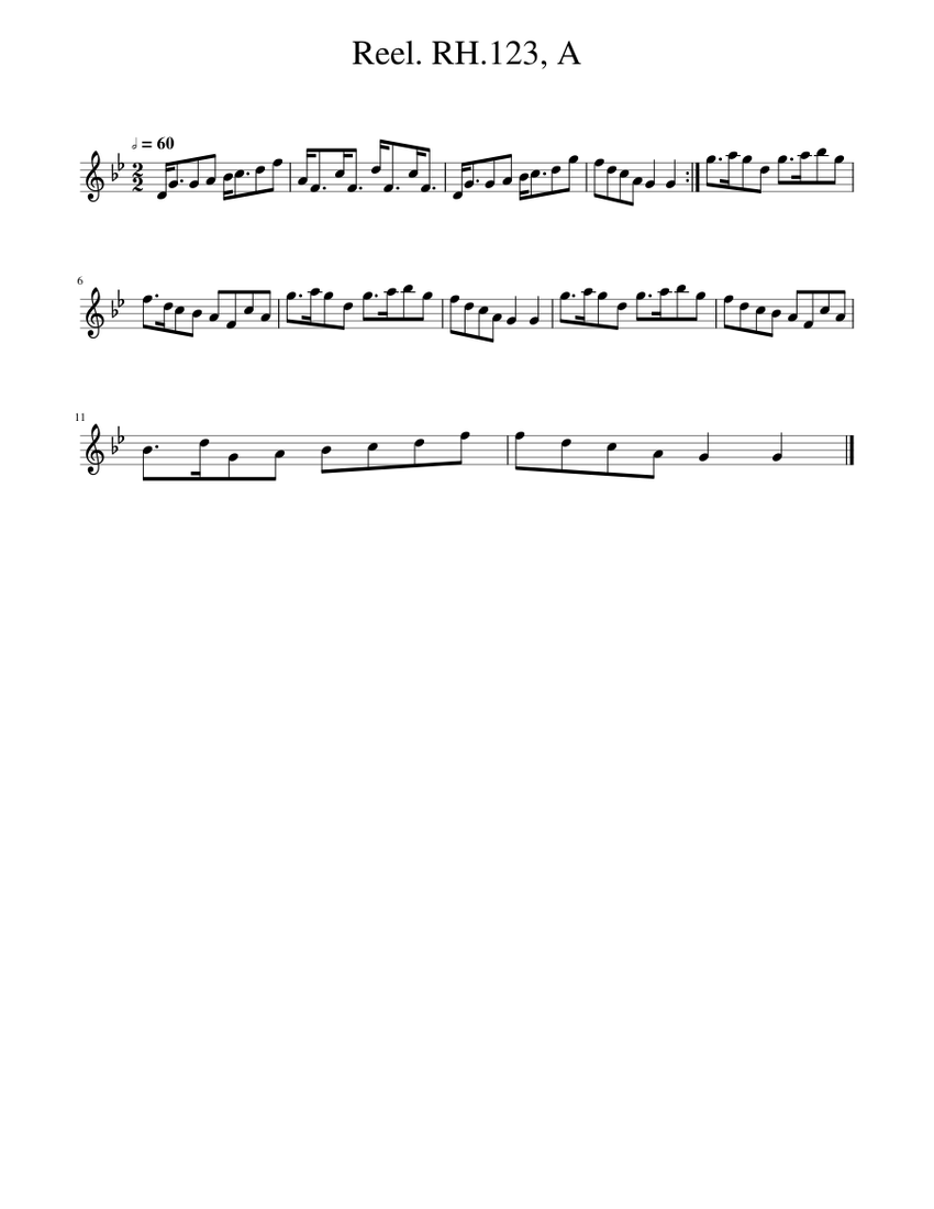 Reel. RH.123, A Sheet music for Piano (Solo) Easy | Musescore.com