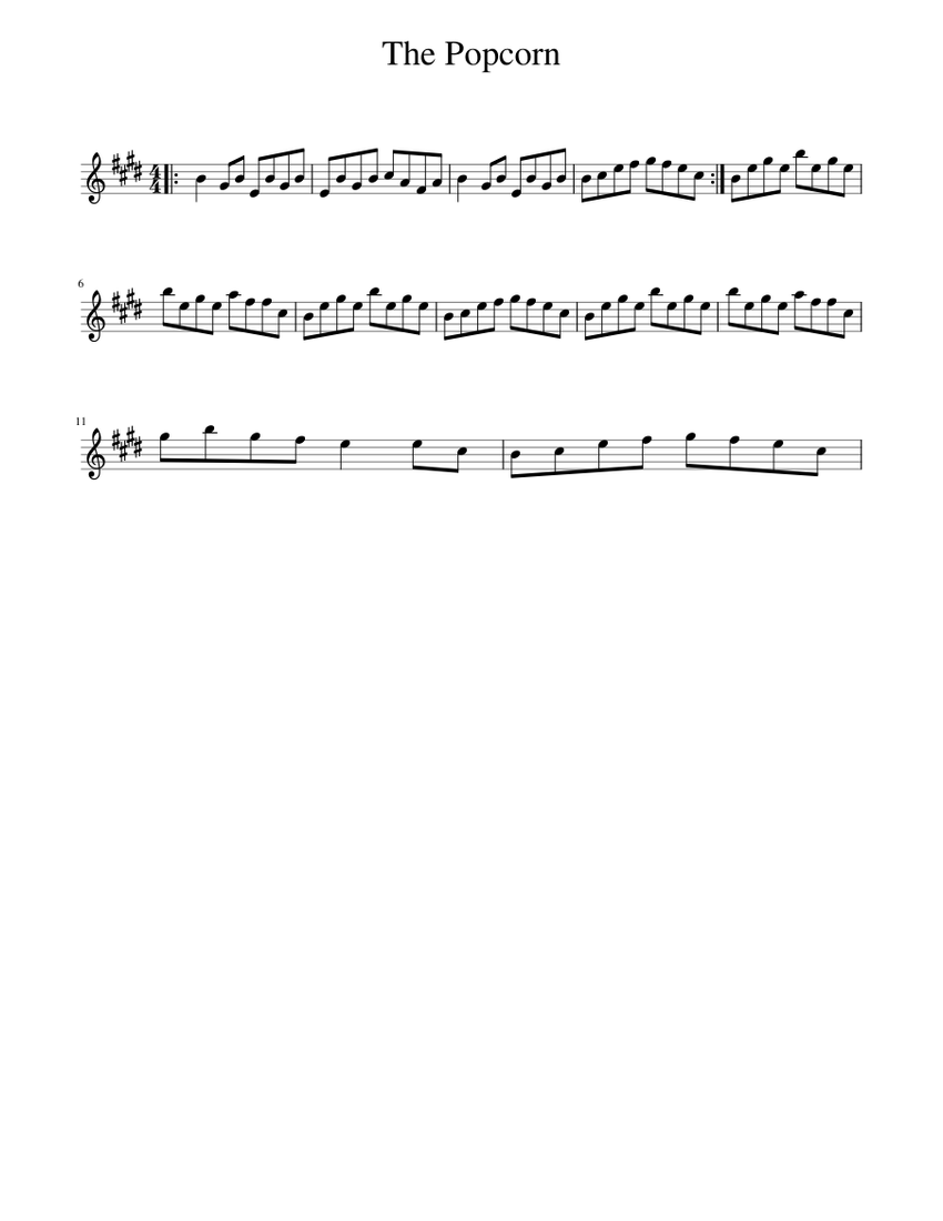 The Popcorn Sheet music for Piano (Solo) | Musescore.com