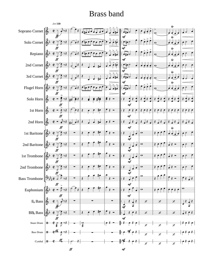 The Banner of Freedom March Sheet music for Trombone, Tuba, Oboe ...