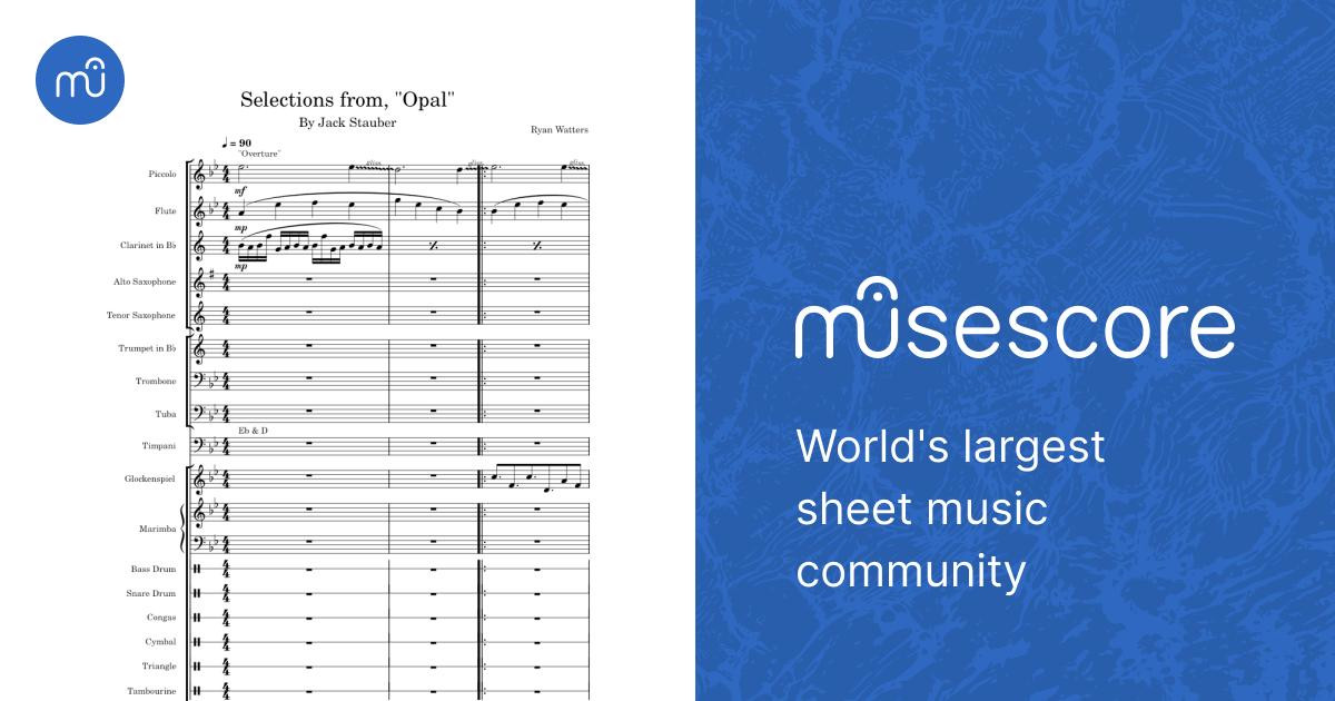 Jack Stauber's Opal Selections from, "Opal" Sheet music for Trombone ...