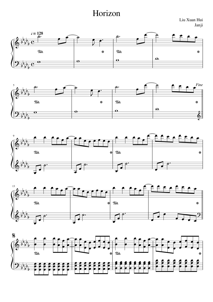 Horizon – Janji Sheet Music for Harp (Solo) | MuseScore.com