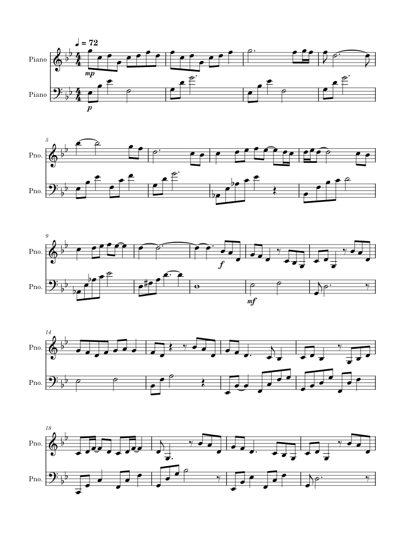 Unsullied – Piano Solo Sheet Music for Piano (Solo) | MuseScore.com