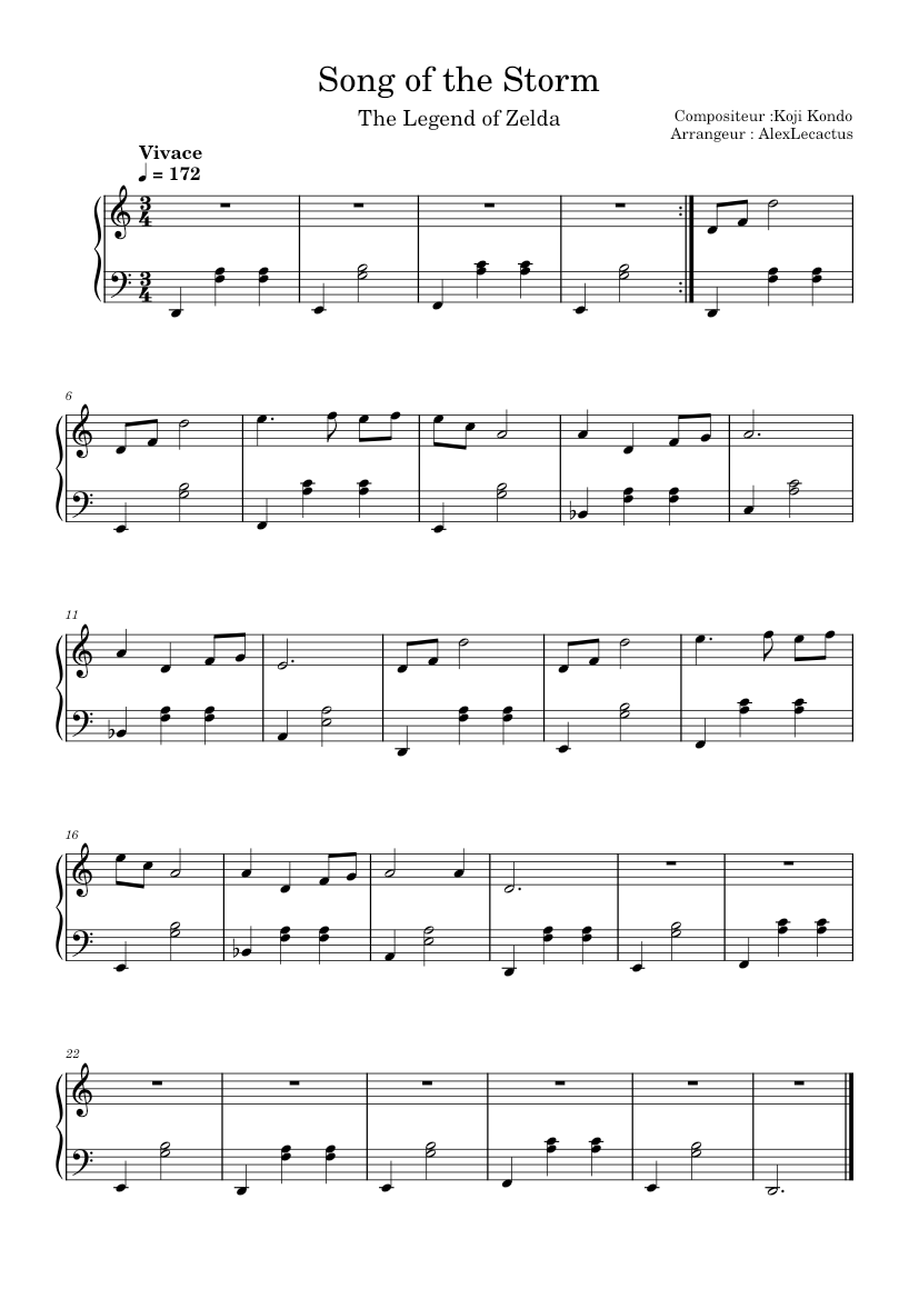 Song of Storms - The Legend of Zelda: Ocarine of Time – Koji Kondo Song ...