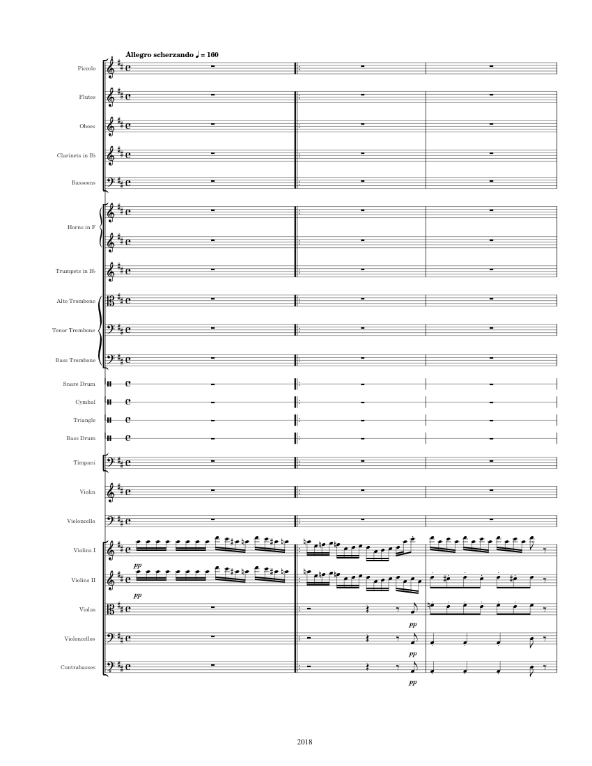 Symphony No. 3 in D minor, Movements IV and V Sheet music for Trombone ...