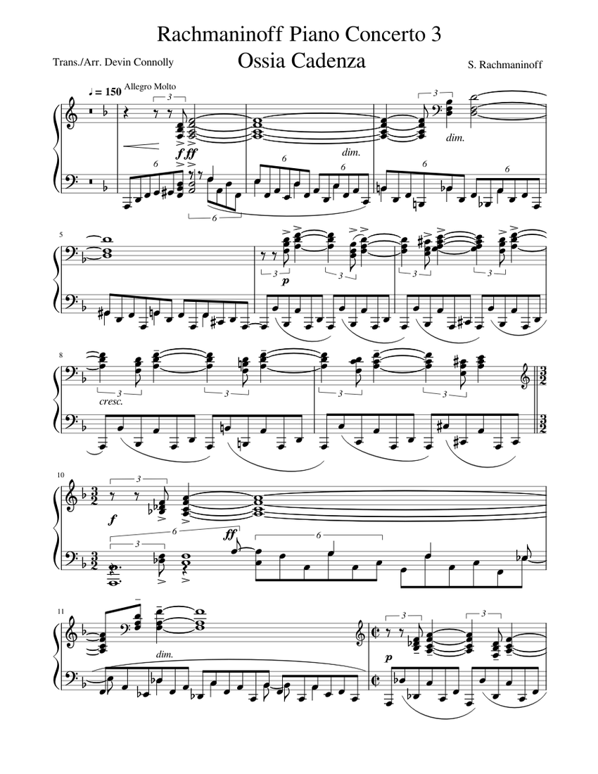 Ossia Cadenza - piano tutorial