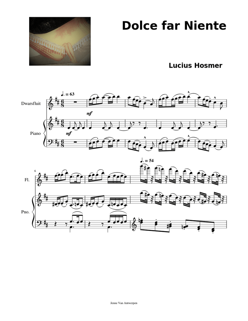 Dolce far Niente Sheet music for Piano, Flute (Solo) | Musescore.com