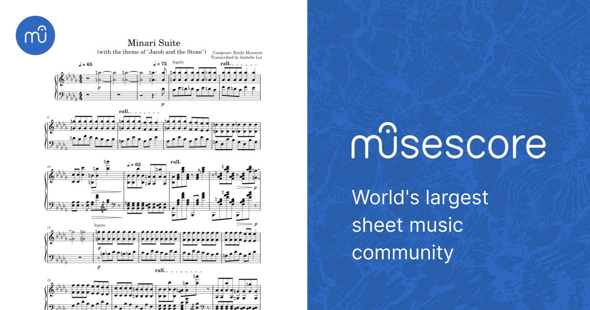 Minari Suite (Jacob and the Stone) – Emile Mosseri Minari Suite Sheet ...