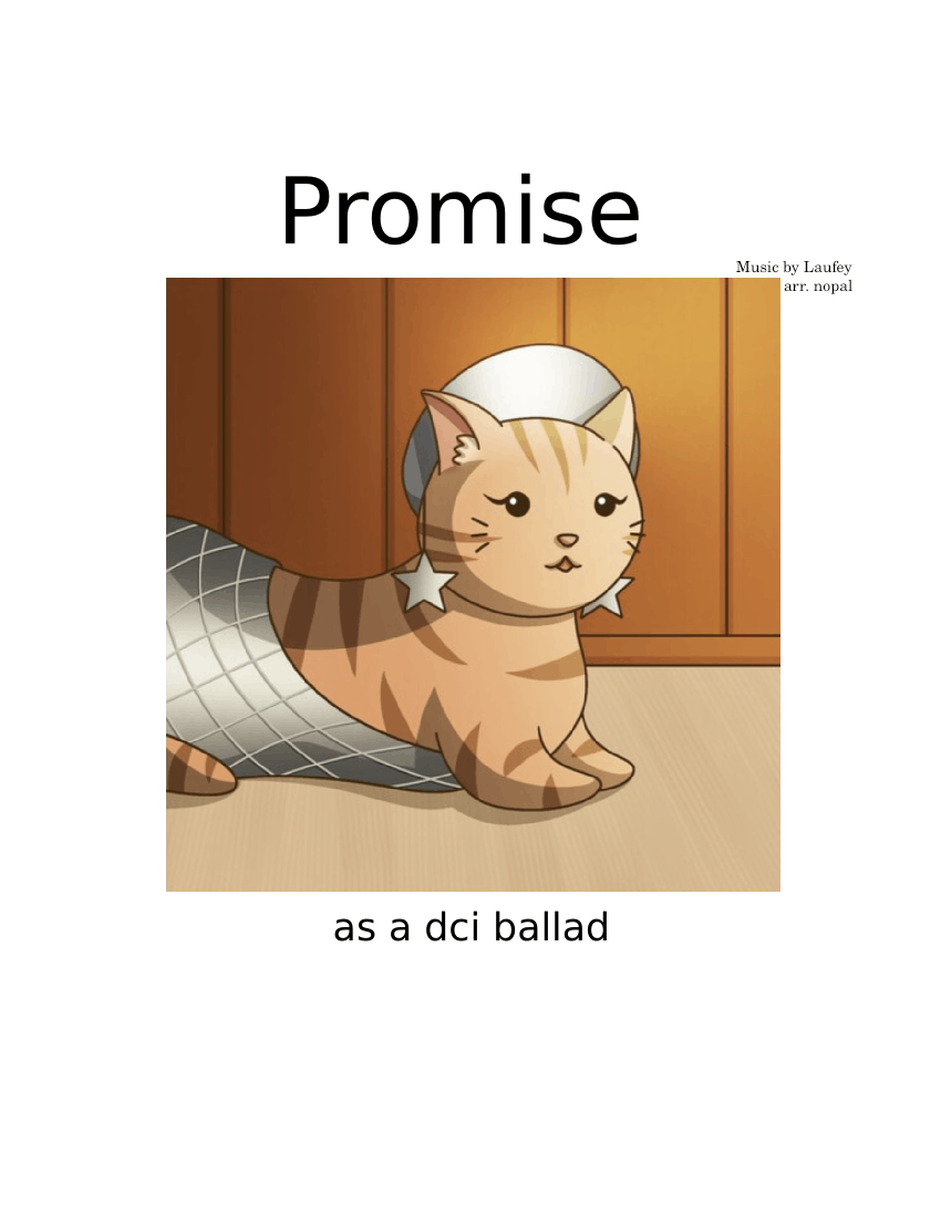 Promise – Laufey as a dci ballad Sheet Music for Piano, Tuba, French ...
