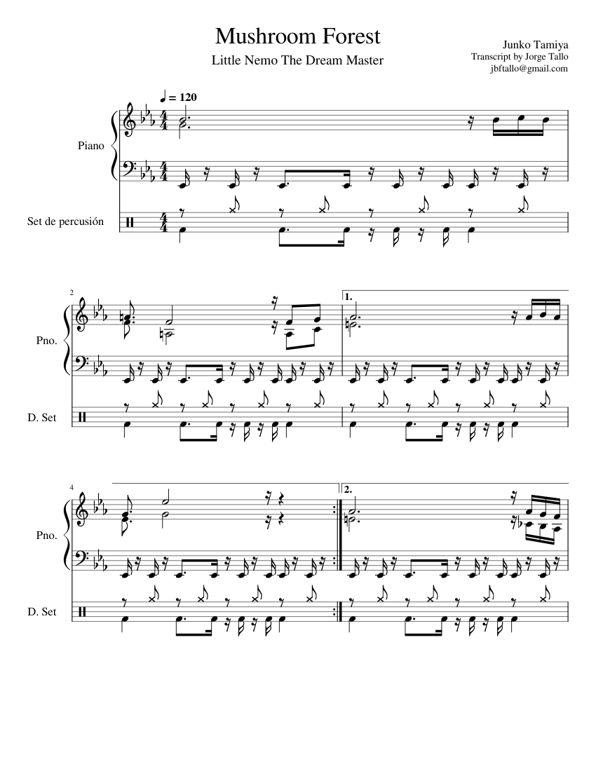 Mushroom_Forest - piano tutorial