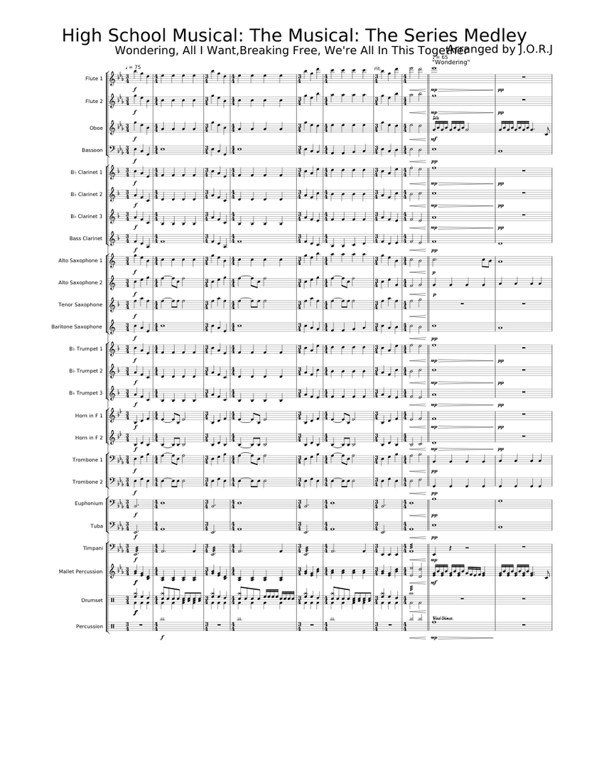 High School Musical: The Musical: The Series Medley Sheet music for ...