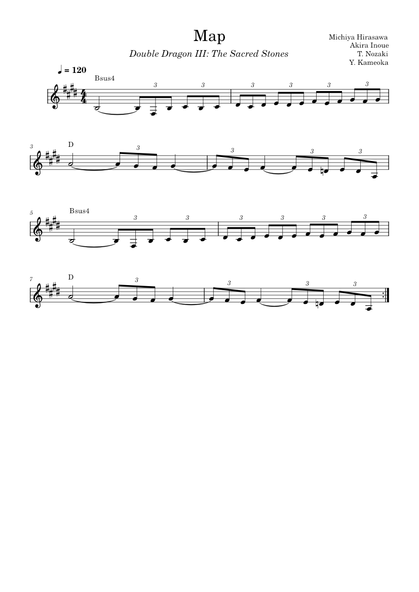 Map Sheet music for Piano (Solo) | Musescore.com