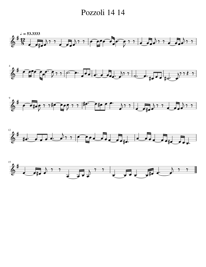 Pozzoli_14_14 Sheet music for Piano (Solo) | Musescore.com