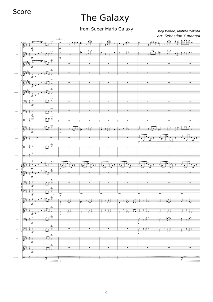 Super Mario Galaxy - Soundtrack Highlights Sheet Music for Piano ...