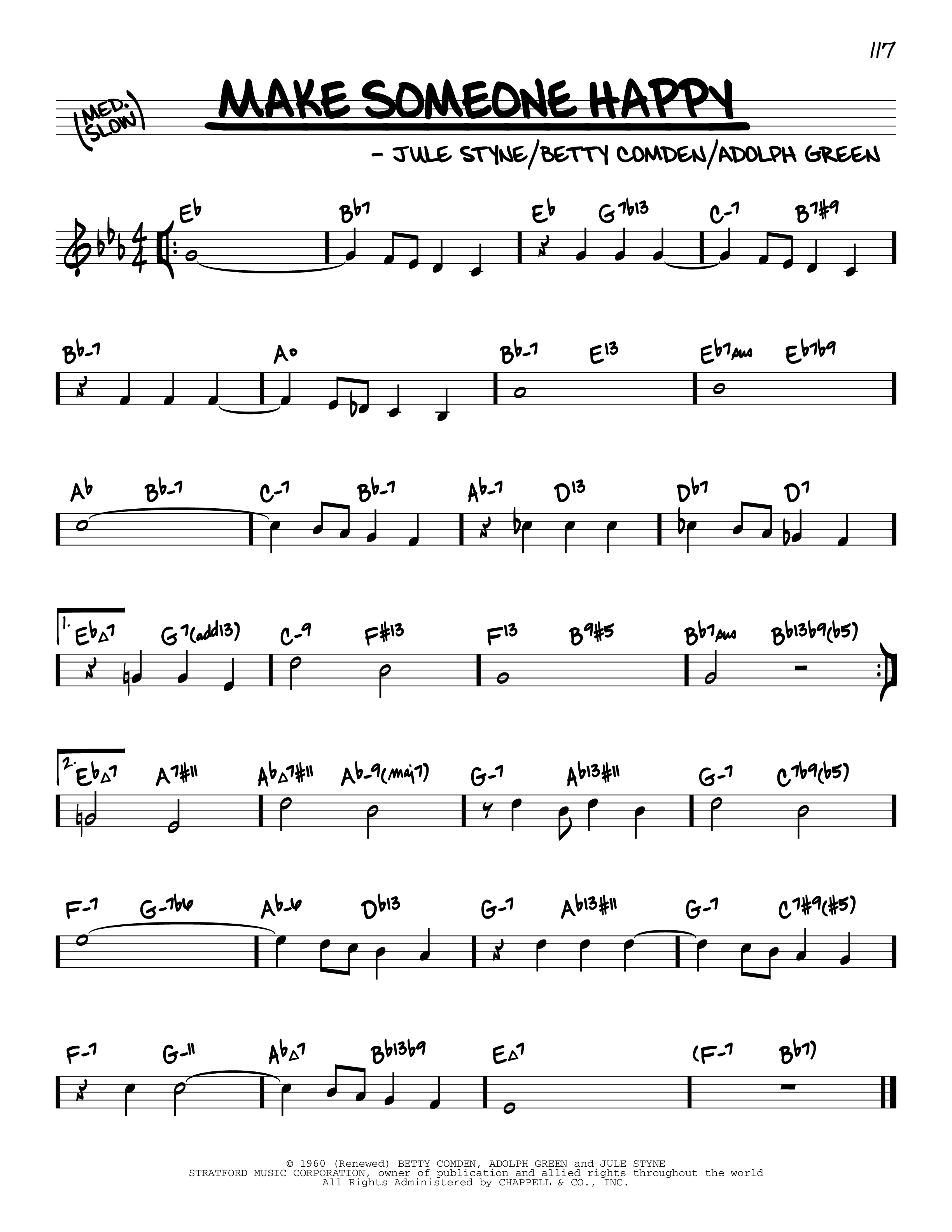 Play Official version of Make Someone Happy Sheet Music by Jules Styne ...