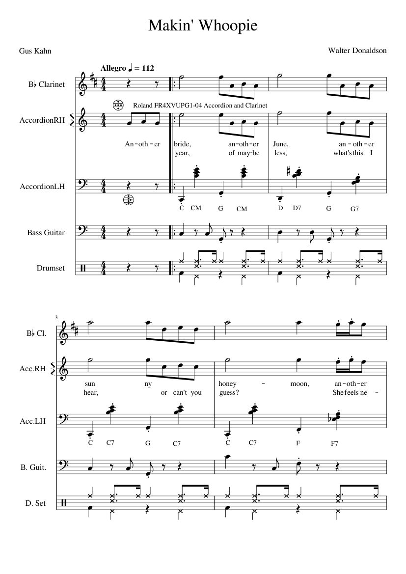 Makin' Whoopee! – Walter Donaldson and Gus Kahn Sheet Music for ...
