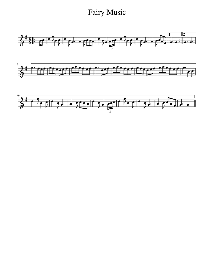 Fairy Music Sheet music for Piano (Solo) | Musescore.com
