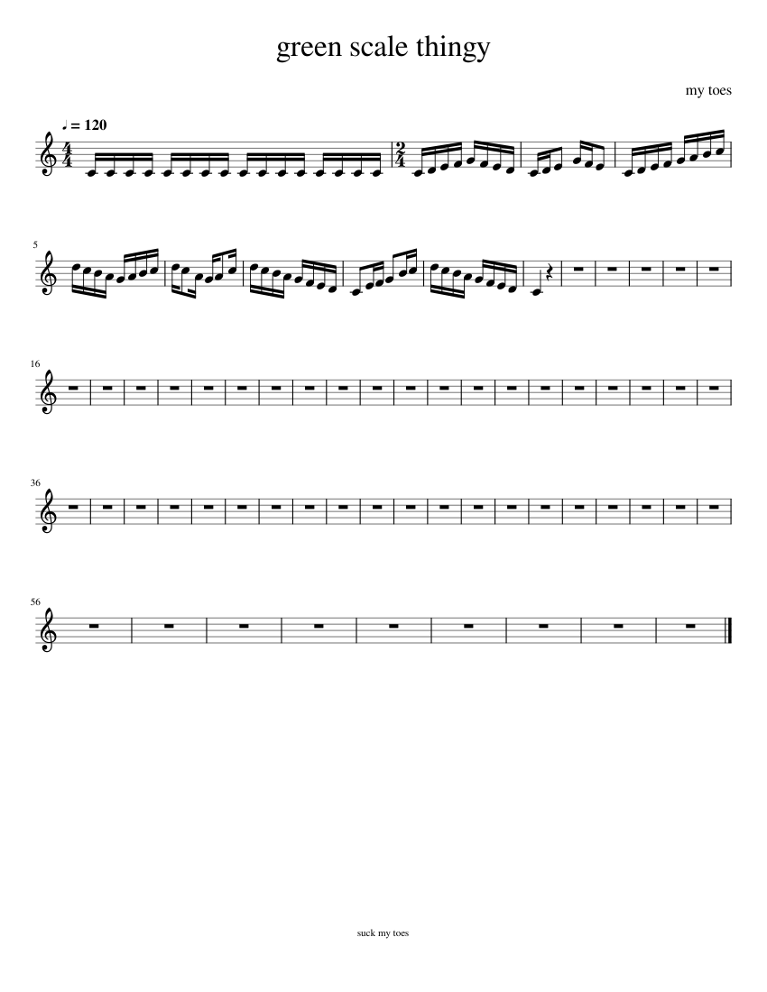 green scale thingy Sheet music for Marimba (Solo) | Musescore.com