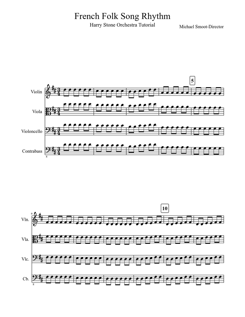 french folk rhythm Sheet music for Violin, Viola, Woodwinds (other ...
