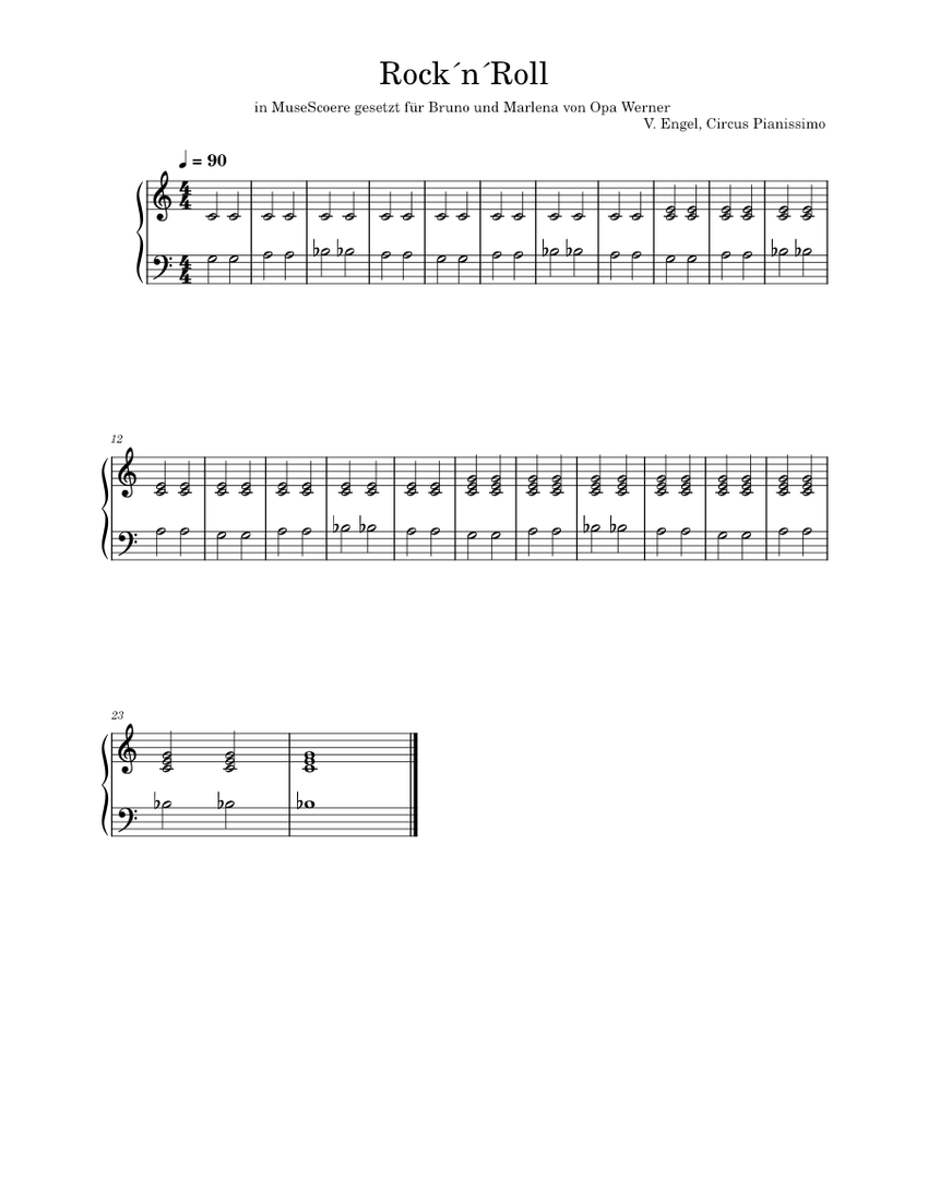 Rock´n´Roll Sheet music for Piano (Solo) | Musescore.com