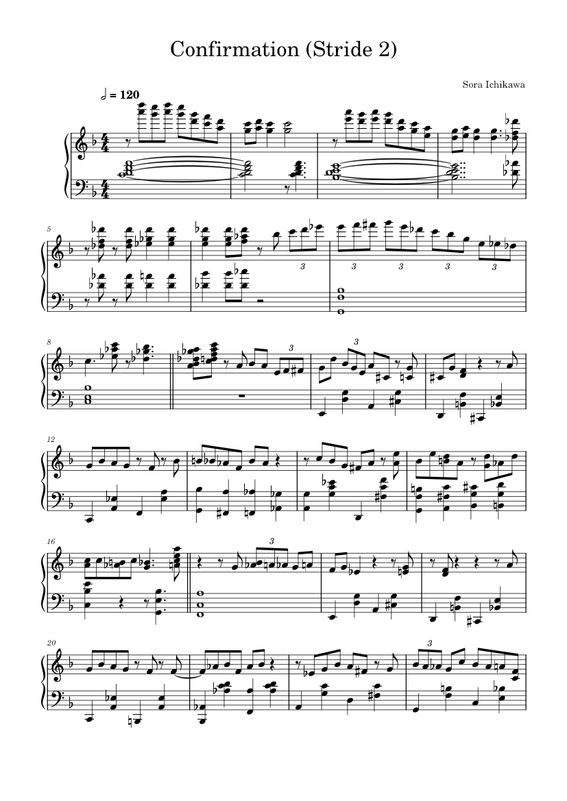 Confirmation (Stride) Sheet music for Piano (Solo) | Musescore.com