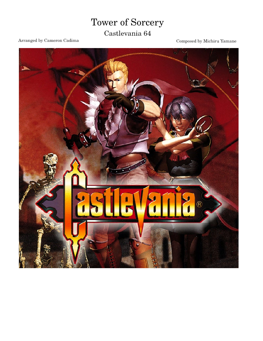 Tower of Sorcery - Castlevania 64 Sheet music for Celesta, Crash, Drum ...
