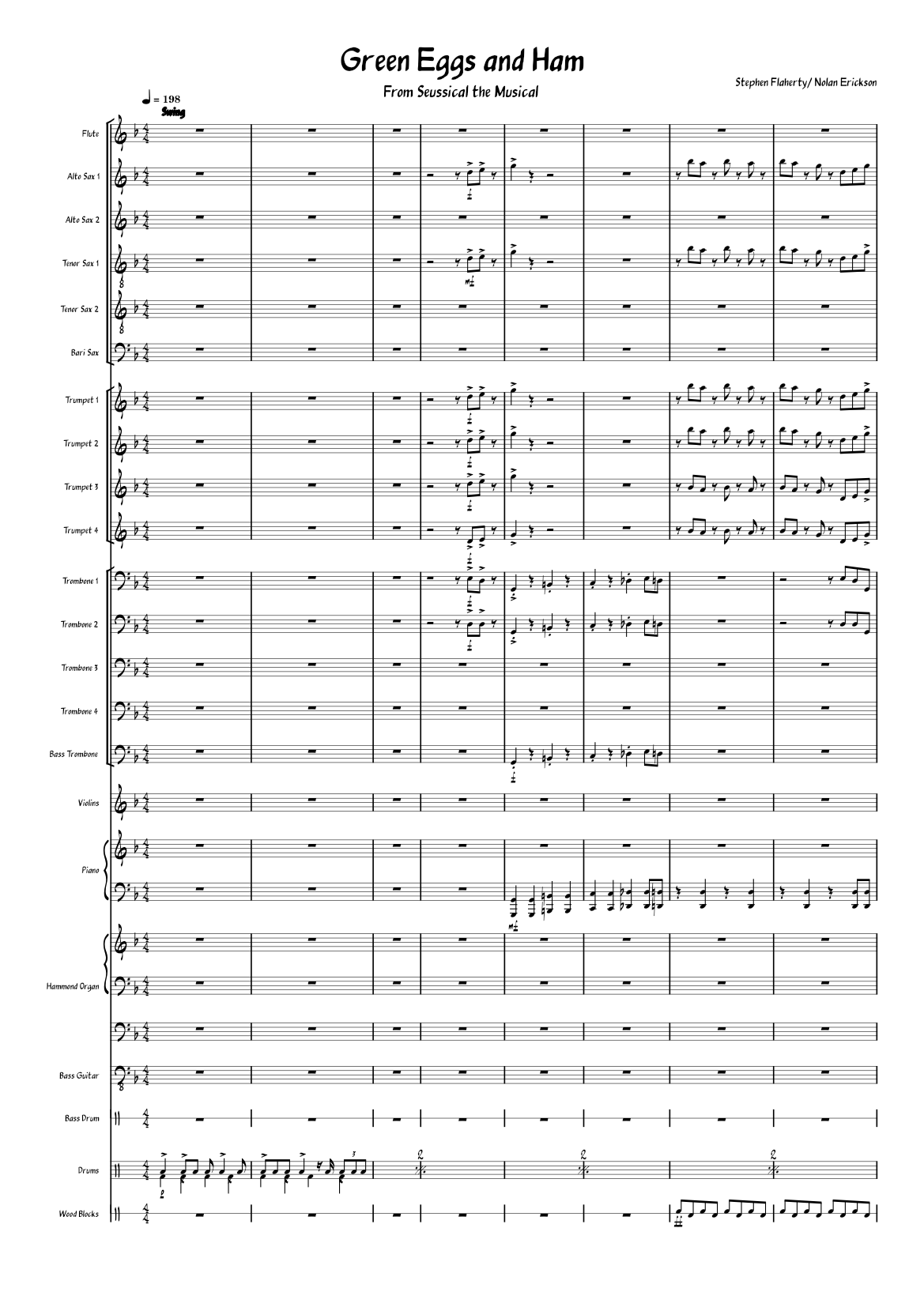 Green Eggs And Ham – Dr. Seuss from "Seussical the Musical" Sheet Music ...