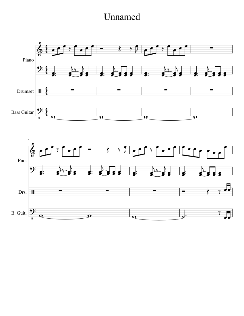 Unnamed Sheet music for Piano (Solo) | Musescore.com