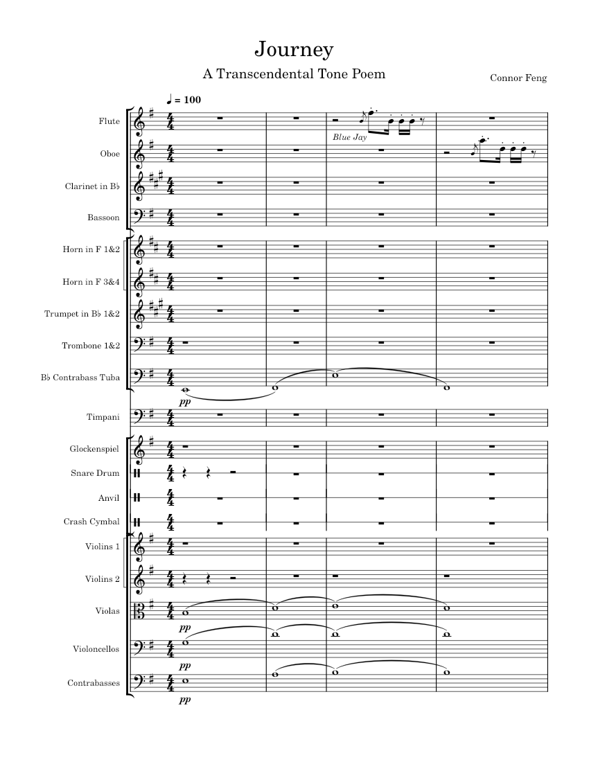 Journey - A Transcendental Tone Poem Sheet music for Trombone, Tuba ...