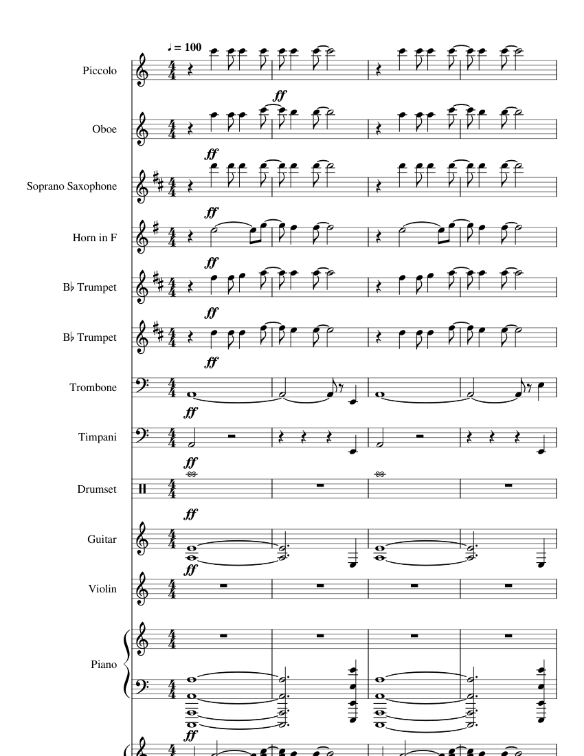 wicked Sheet Music for Piano, Trombone, Flute piccolo, Oboe & more ...
