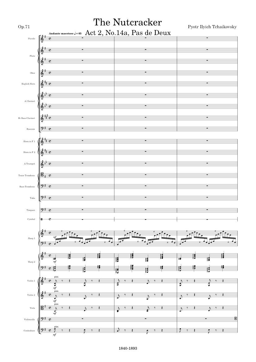 The Nutcracker, Op.71 / Act 2, No. 14: Pas de Deux – Pyotr Ilyich ...