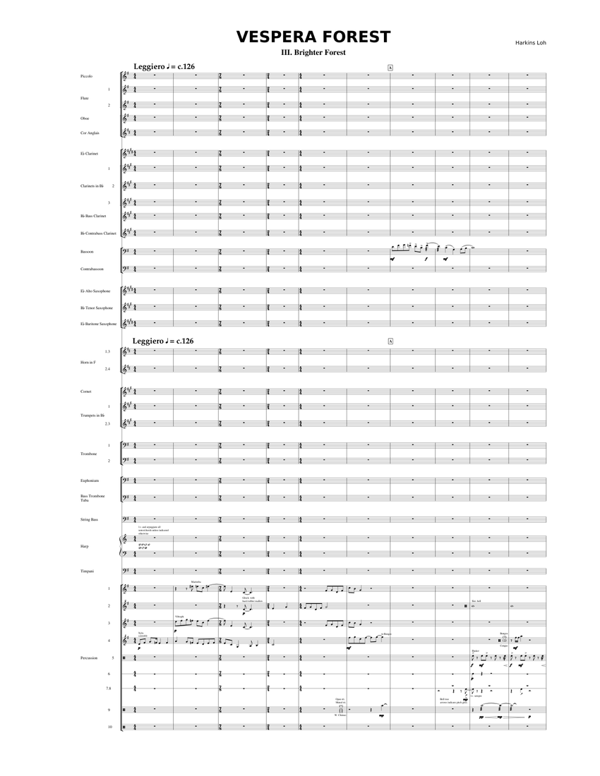 [Symphonic Wind Band] Vespera Forest - Movement III, Brighter Forest ...