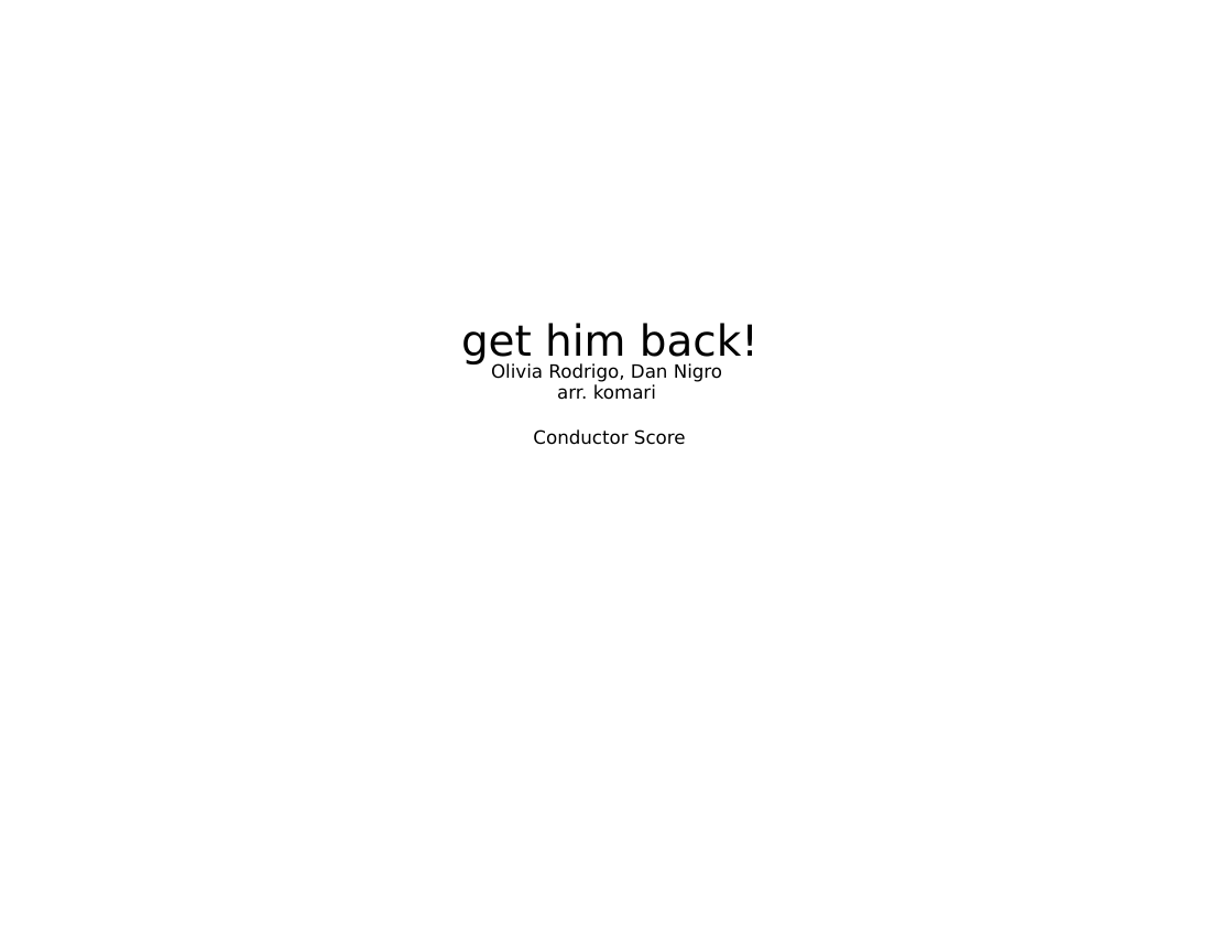 Get him back – Olivia Rodrigo Sheet music for Trombone, Tuba, Oboe ...