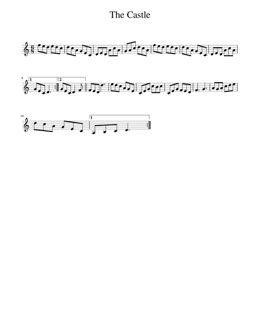 The Castle Sheet music for Piano (Solo) Easy | Musescore.com