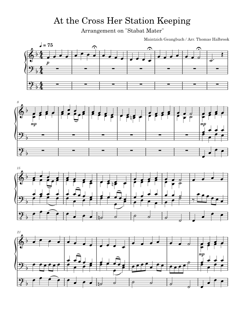 Stabat Mater - At the Cross Her Station Keeping – Mainz Gesangbuch ...