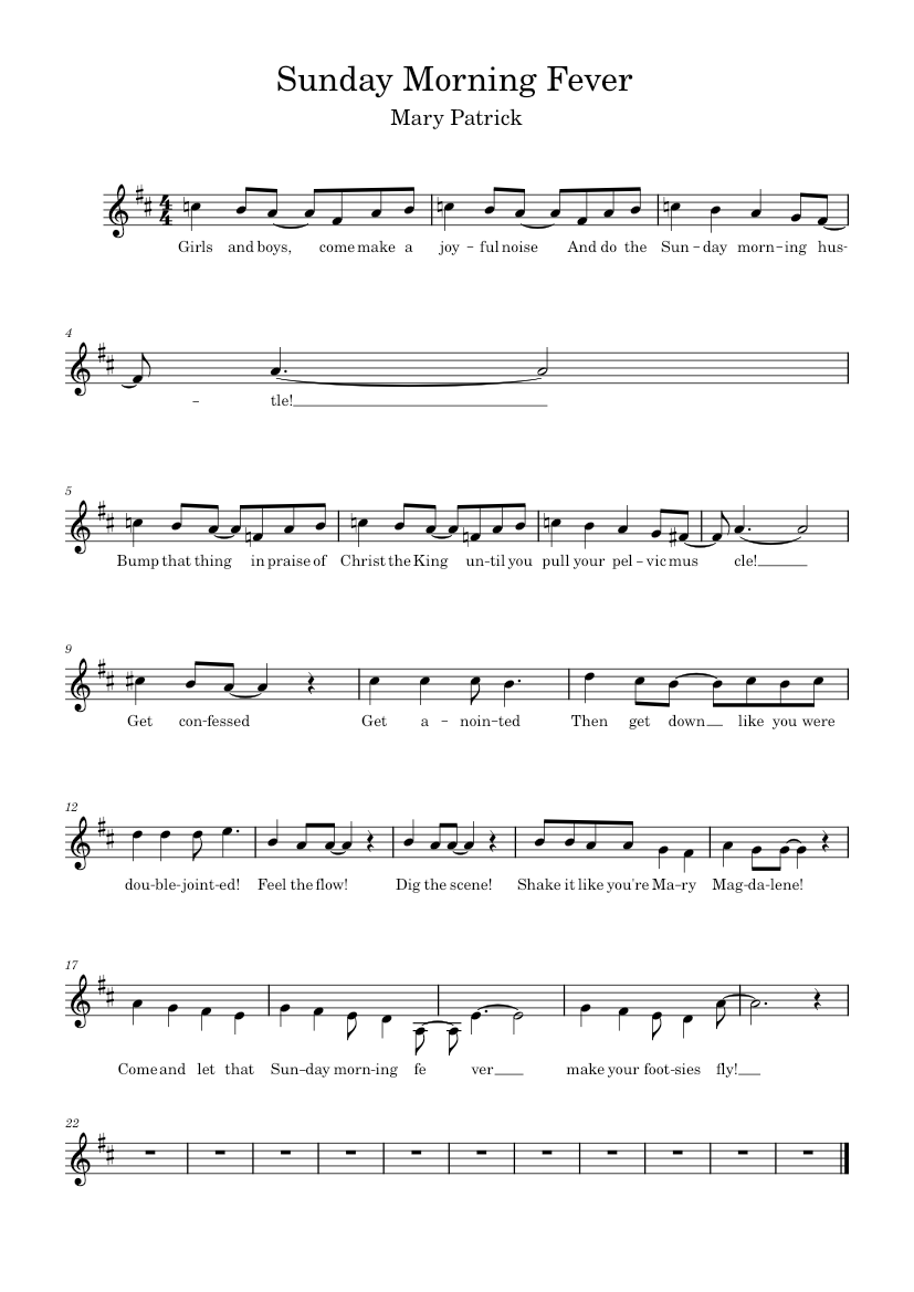 Sunday Morning Fever Sheet music for Synthesizer (Solo) | Musescore.com