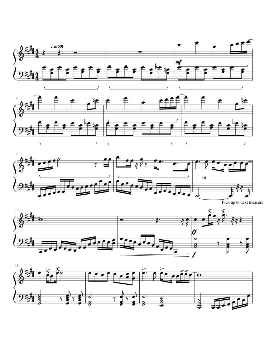 Power Sheet music for Piano (Solo) | Musescore.com