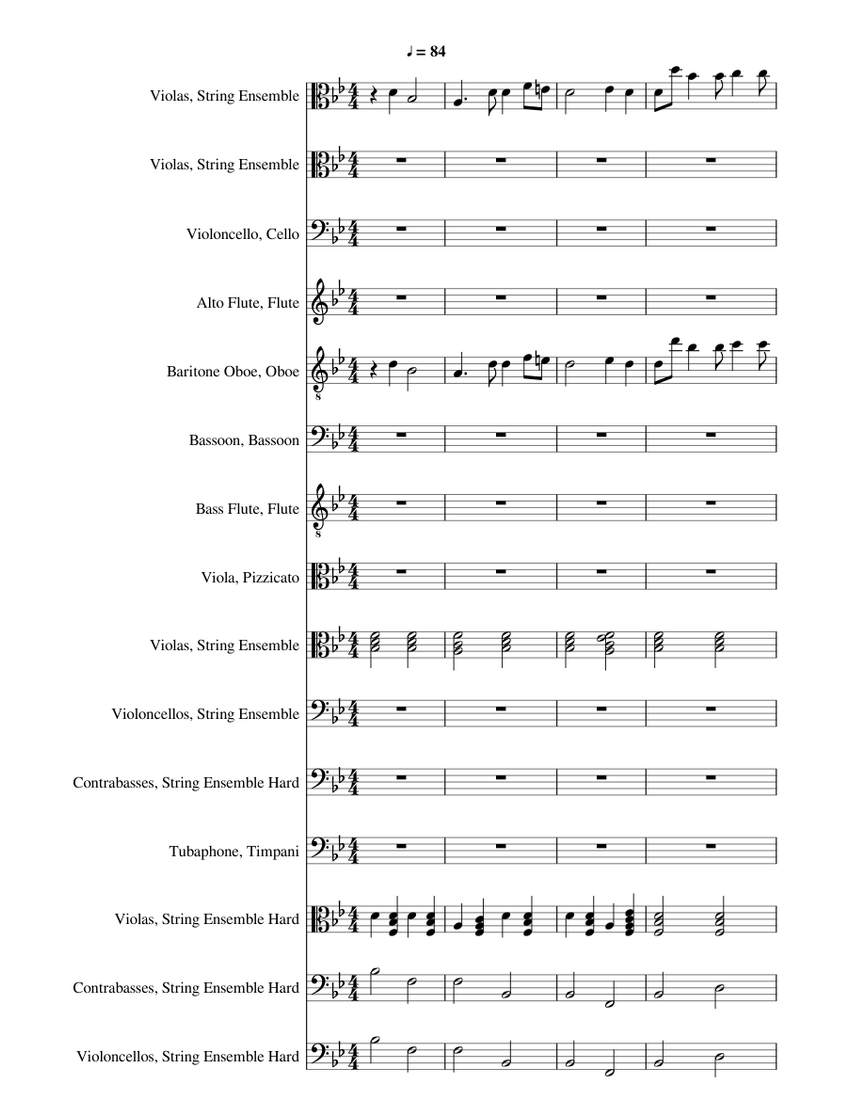 Symphonic Waltz based on Henry Tucker Theme Sheet music for Oboe ...