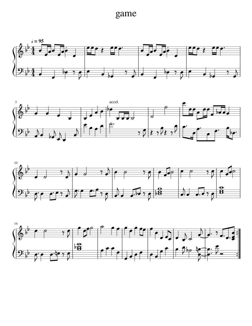 Piano composition for Ragnarok's Demise Sheet music for Piano (Solo ...