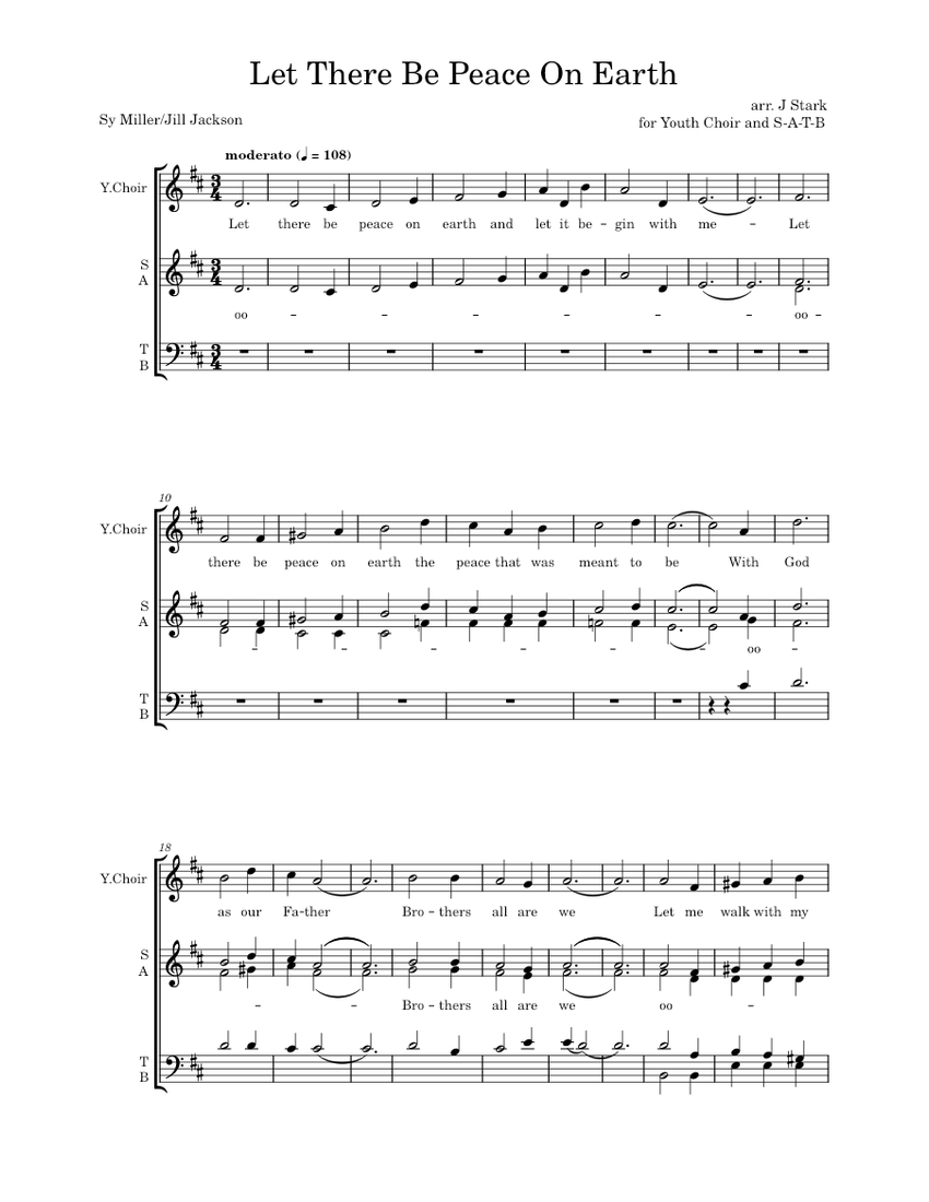 Let there be peace on earth – Jill Jackson-Miller and Sy Miller Let ...