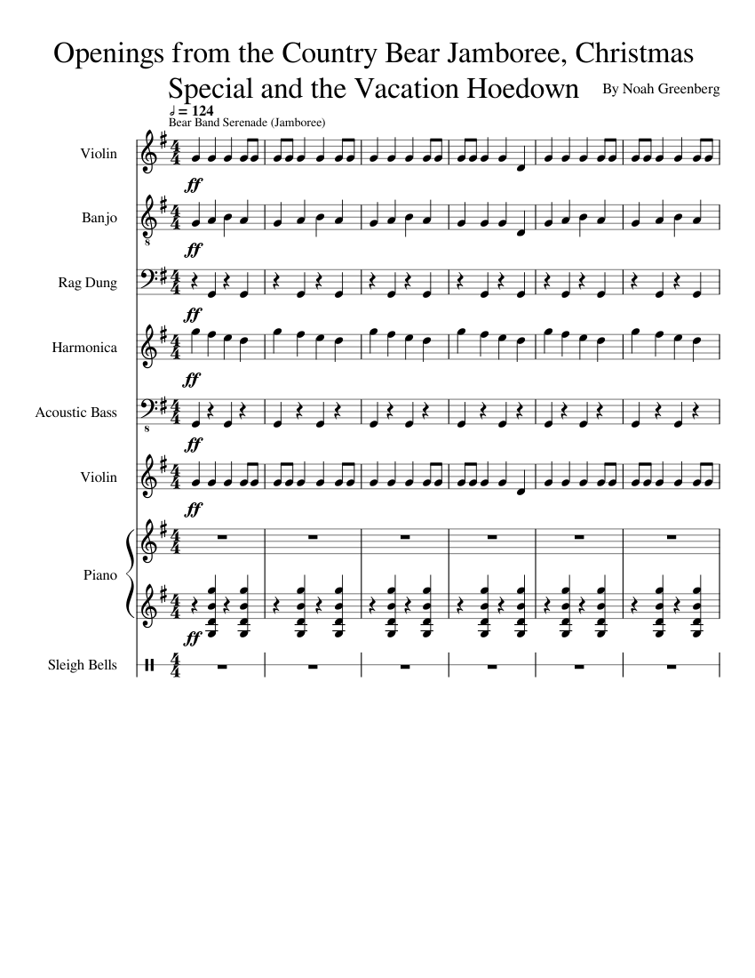 Openings from The Country Bear Jamboree, Christmas Special, and ...